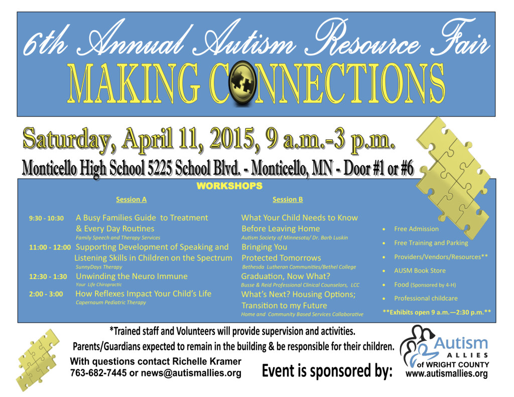 Autism Allies Hosting Annual Resource Fair Saturday - North Wright ...